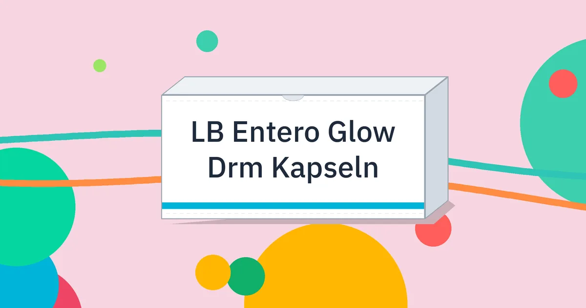 Symbolbild: Packung mit der Aufschrift LB Entero Glow Drm Kapseln (PZN 20280131) – Verfügbarkeit und Bezug in Apotheken in Frankfurt am Main