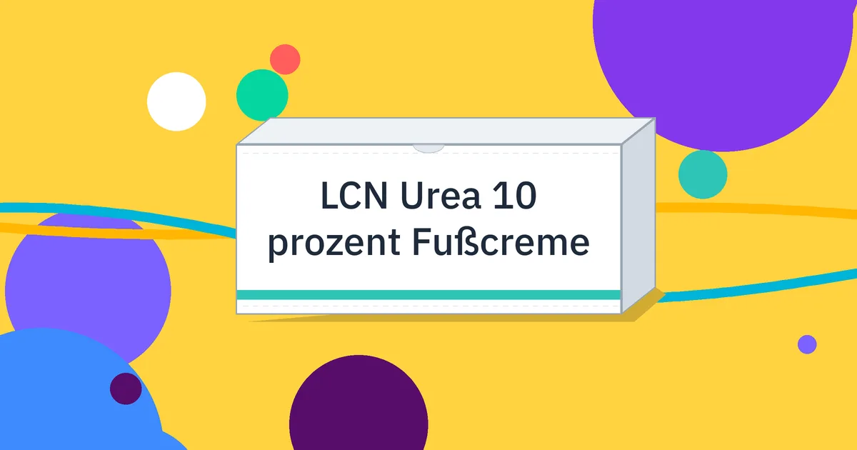 Symbolbild: Packung mit der Aufschrift LCN Urea 10 prozent Fußcreme (PZN 19132425) – Verfügbarkeit und Bezug in Apotheken in Frankfurt am Main