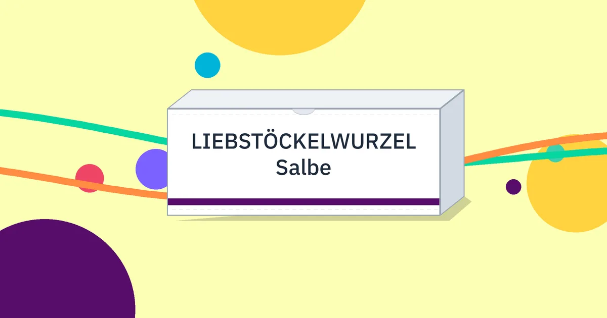 Symbolbild: Packung mit der Aufschrift LIEBSTÖCKELWURZEL Salbe (PZN 18007971) – Verfügbarkeit und Bezug in Apotheken in Frankfurt am Main