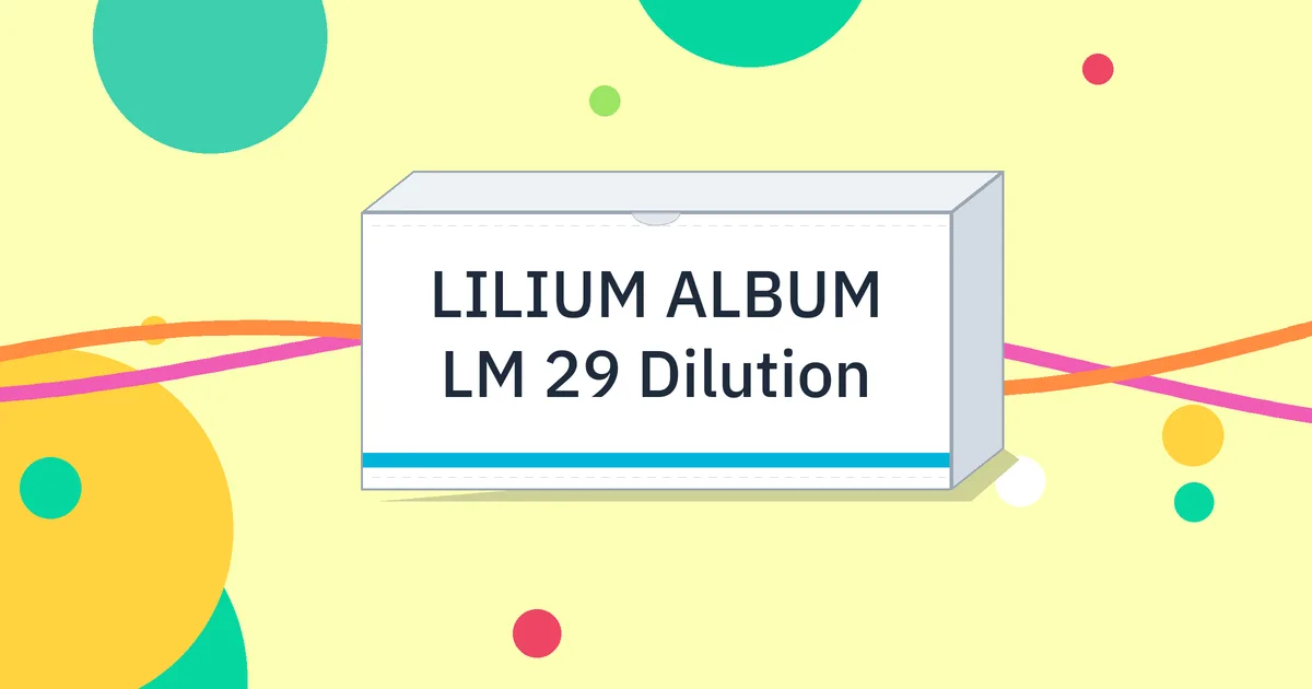 Symbolbild: Packung mit der Aufschrift LILIUM ALBUM LM 29 Dilution (PZN 12930862) – Verfügbarkeit und Bezug in Apotheken in Frankfurt am Main