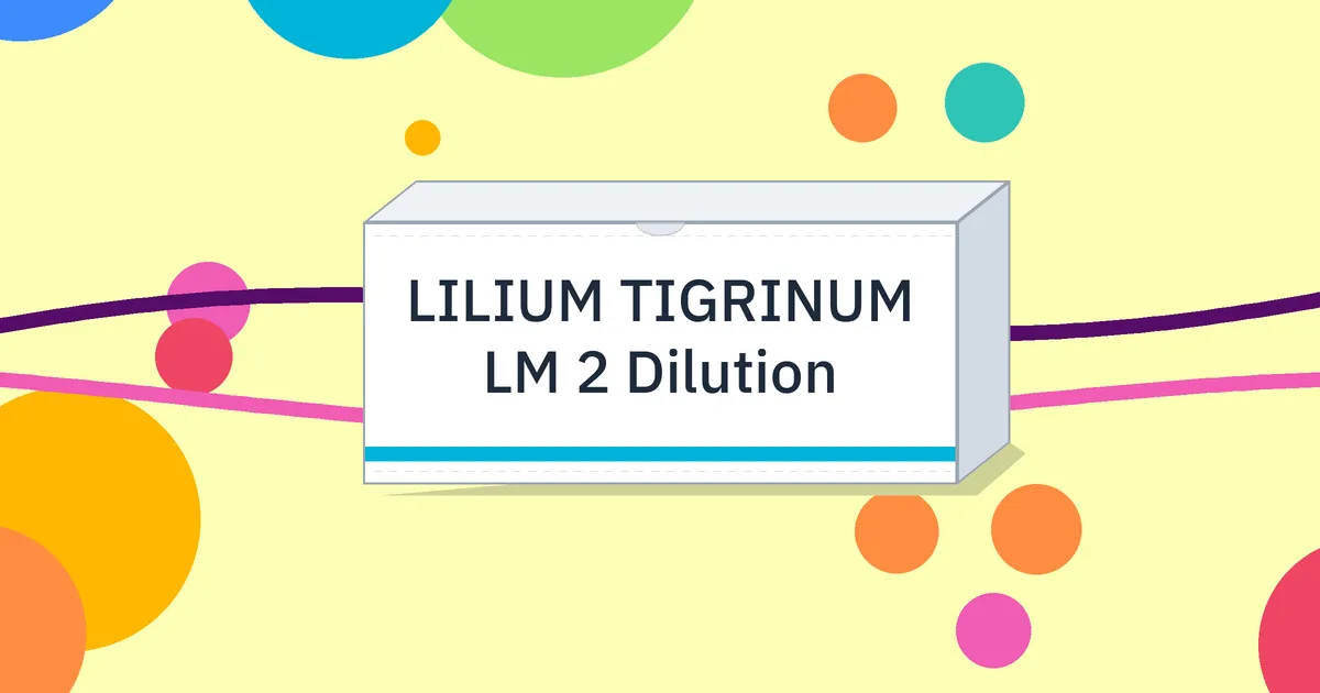Symbolbild: Packung mit der Aufschrift LILIUM TIGRINUM LM 2 Dilution (PZN 12931005) – Verfügbarkeit und Bezug in Apotheken in Frankfurt am Main