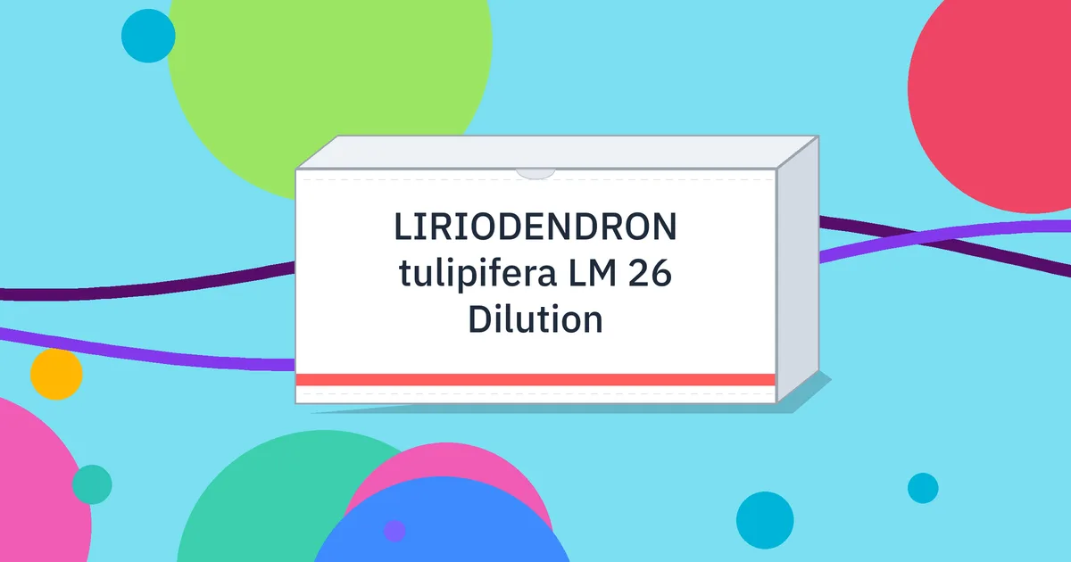 Symbolbild: Packung mit der Aufschrift LIRIODENDRON tulipifera LM 26 Dilution (PZN 13531213) – Verfügbarkeit und Bezug in Apotheken in Frankfurt am Main
