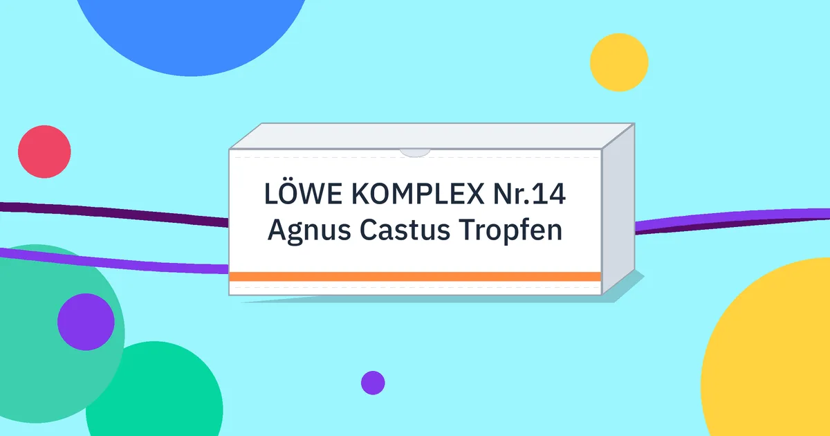 Symbolbild: Packung mit der Aufschrift LÖWE KOMPLEX Nr.14 Agnus Castus Tropfen (PZN 04879667) – Verfügbarkeit und Bezug in Apotheken in Frankfurt am Main