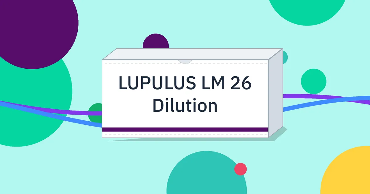 Symbolbild: Packung mit der Aufschrift LUPULUS LM 26 Dilution (PZN 12934529) – Verfügbarkeit und Bezug in Apotheken in Frankfurt am Main