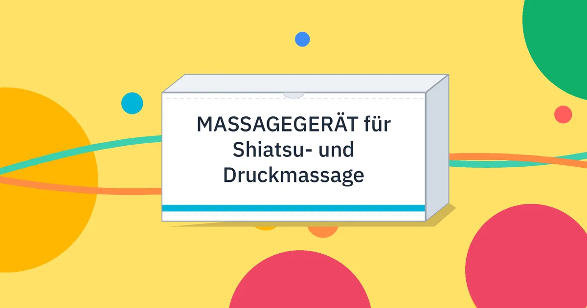 Symbolbild: Packung mit der Aufschrift MASSAGEGERÄT für Shiatsu- und Druckmassage (PZN 09917674) – Verfügbarkeit und Bezug in Apotheken in Frankfurt am Main
