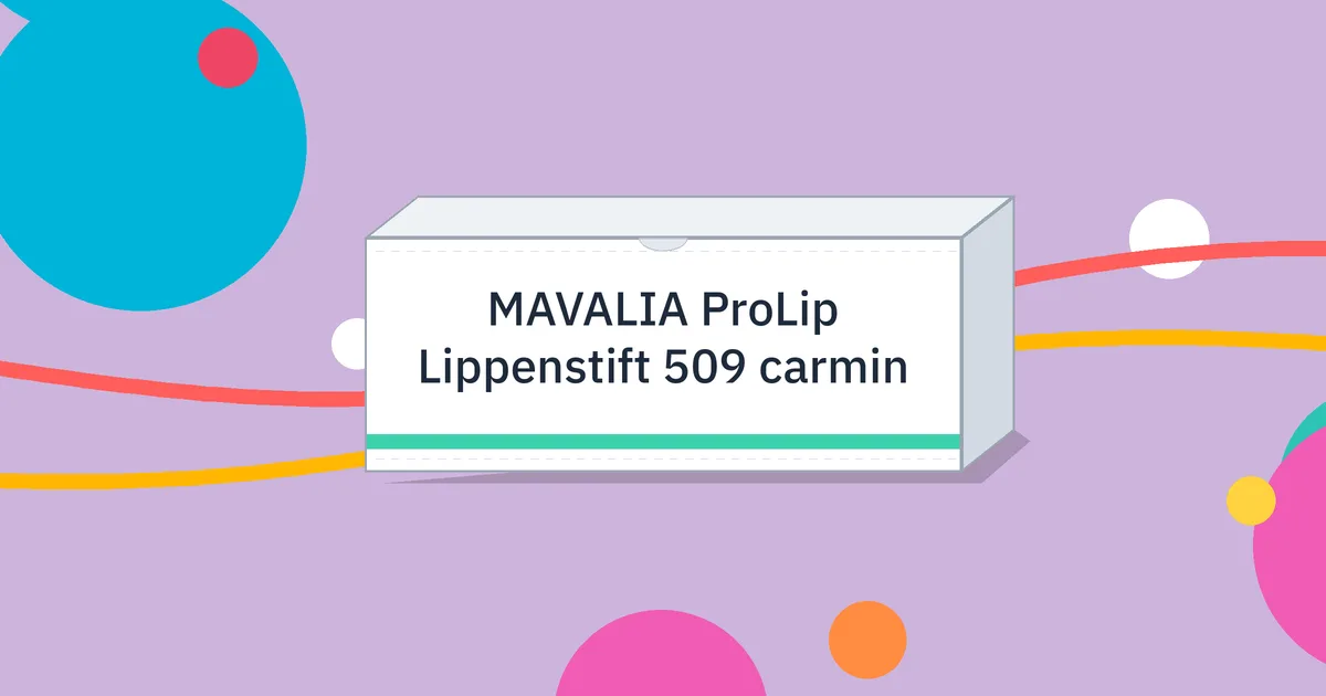 Symbolbild: Packung mit der Aufschrift MAVALIA ProLip Lippenstift 509 carmin (PZN 11649666) – Verfügbarkeit und Bezug in Apotheken in Frankfurt am Main