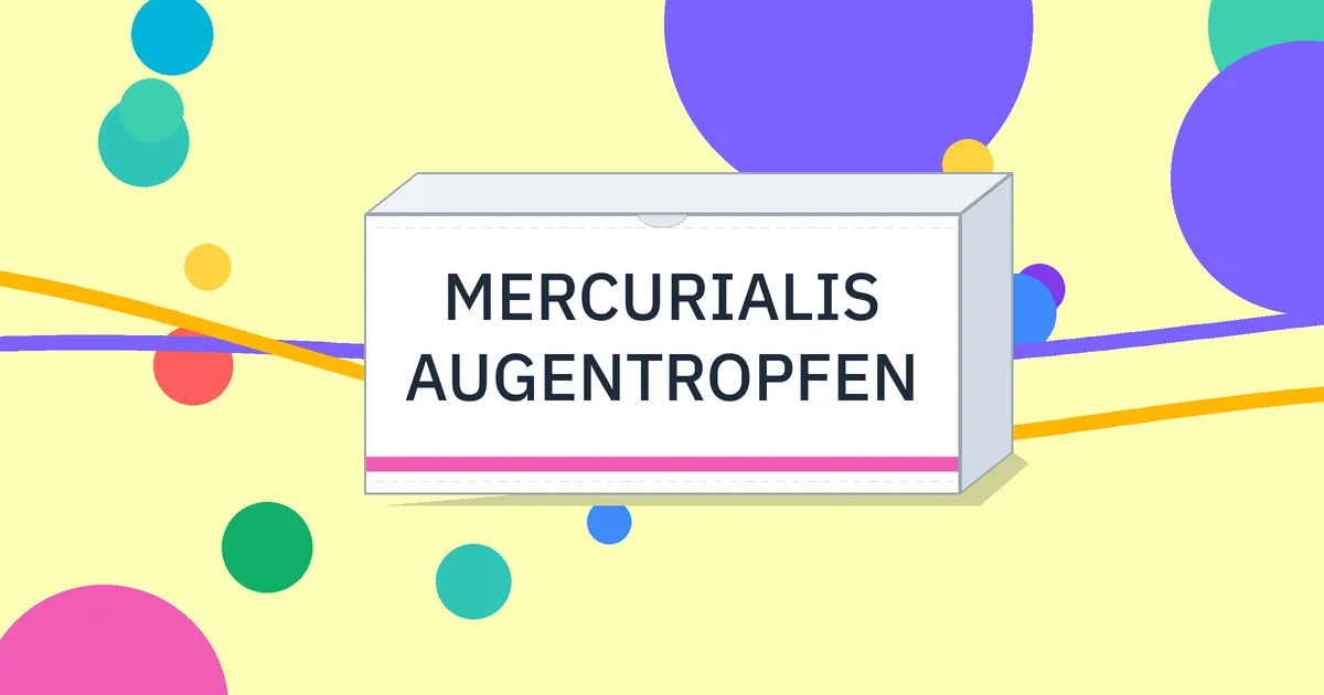 Symbolbild: Packung mit der Aufschrift MERCURIALIS AUGENTROPFEN (PZN 01448317) – Verfügbarkeit und Bezug in Apotheken in Frankfurt am Main