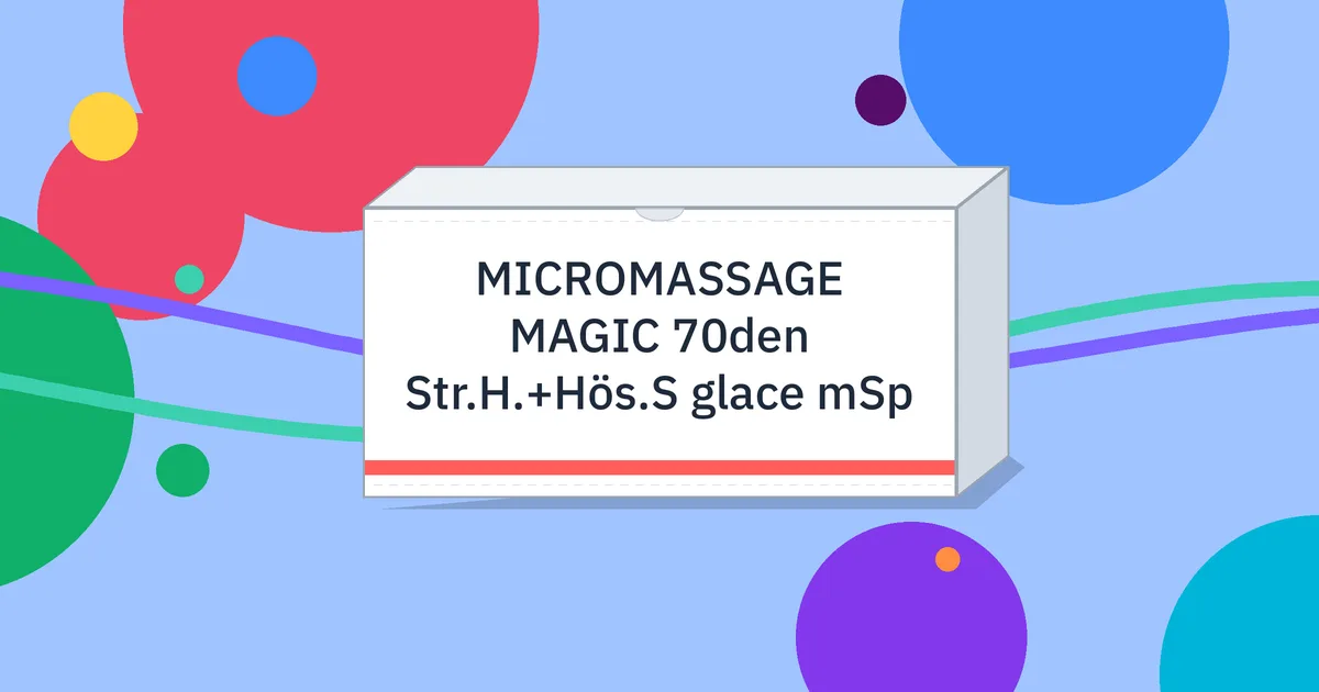 Symbolbild: Packung mit der Aufschrift MICROMASSAGE MAGIC 70den Str.H.+Hös.S glace mSp (PZN 03986266) – Verfügbarkeit und Bezug in Apotheken in Frankfurt am Main