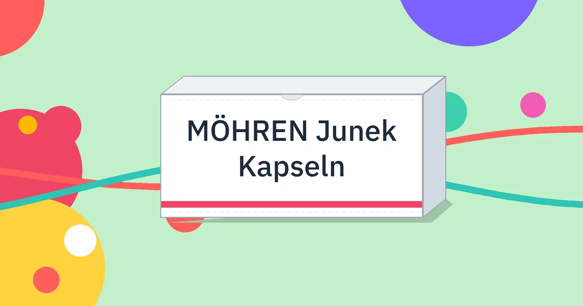 Symbolbild: Packung mit der Aufschrift MÖHREN Junek Kapseln (PZN 10337083) – Verfügbarkeit und Bezug in Apotheken in Frankfurt am Main