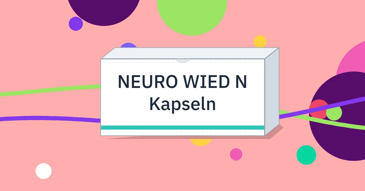 Symbolbild: Packung mit der Aufschrift NEURO WIED N Kapseln (PZN 02291711) – Verfügbarkeit und Bezug in Apotheken in Frankfurt am Main