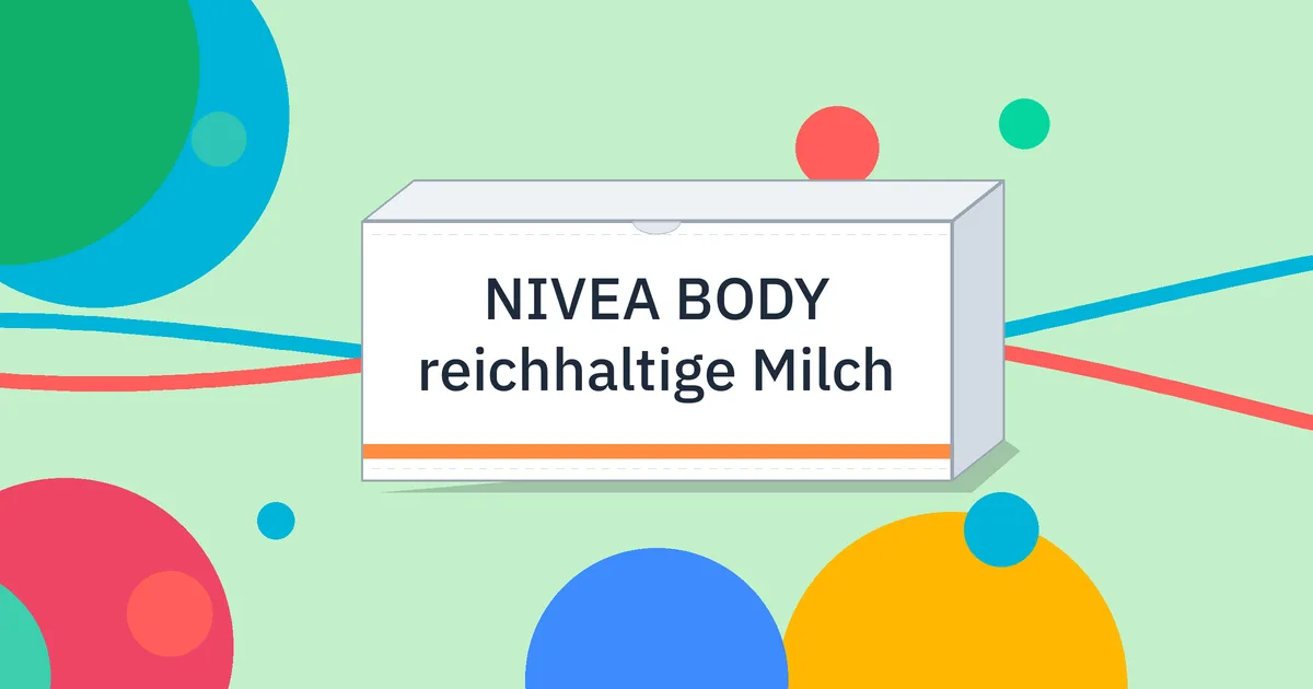 Symbolbild: Packung mit der Aufschrift NIVEA BODY reichhaltige Milch (PZN 11324705) – Verfügbarkeit und Bezug in Apotheken in Frankfurt am Main