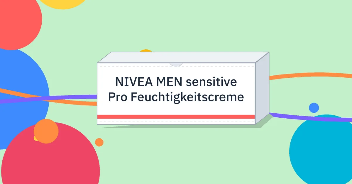 Symbolbild: Packung mit der Aufschrift NIVEA MEN sensitive Pro Feuchtigkeitscreme (PZN 17625431) – Verfügbarkeit und Bezug in Apotheken in Frankfurt am Main