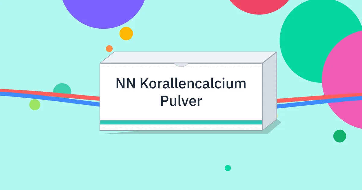 Symbolbild: Packung mit der Aufschrift NN Korallencalcium Pulver (PZN 15321508) – Verfügbarkeit und Bezug in Apotheken in Frankfurt am Main