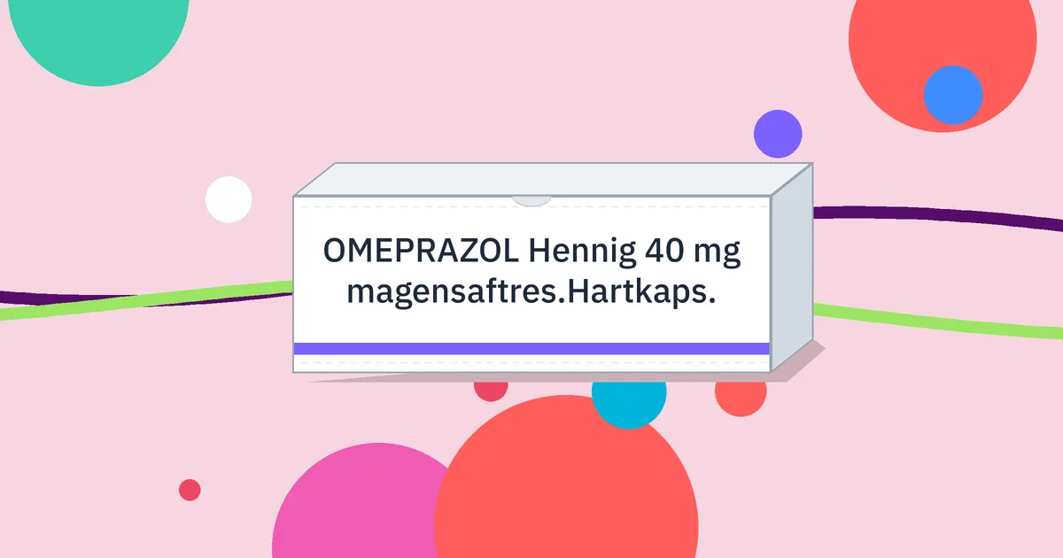 Symbolbild: Packung mit der Aufschrift OMEPRAZOL Hennig 40 mg magensaftres.Hartkaps. (PZN 02331451) – Verfügbarkeit und Bezug in Apotheken in Frankfurt am Main