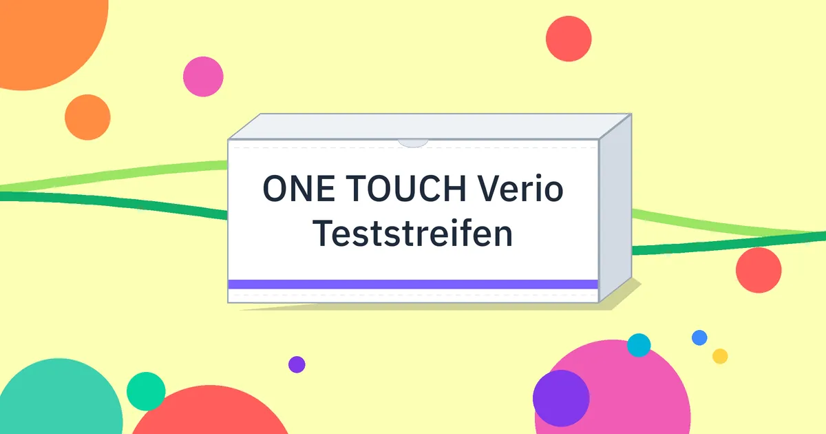 Symbolbild: Packung mit der Aufschrift ONE TOUCH Verio Teststreifen (PZN 10837012) – Verfügbarkeit und Bezug in Apotheken in Frankfurt am Main