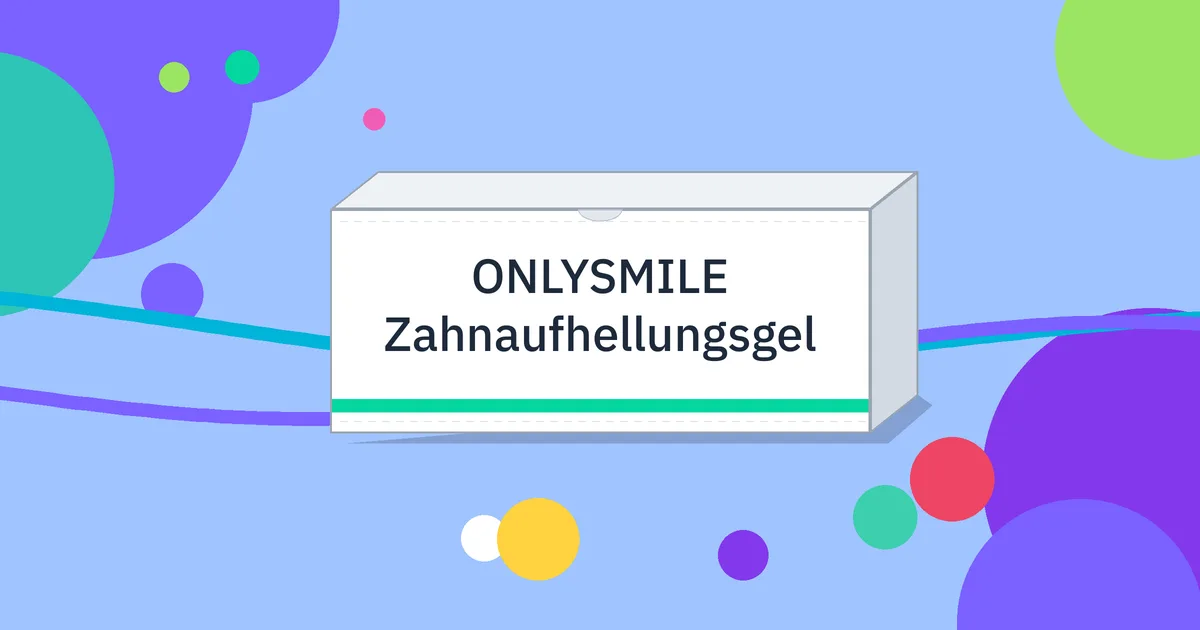 Symbolbild: Packung mit der Aufschrift ONLYSMILE Zahnaufhellungsgel (PZN 20791297) – Verfügbarkeit und Bezug in Apotheken in Frankfurt am Main