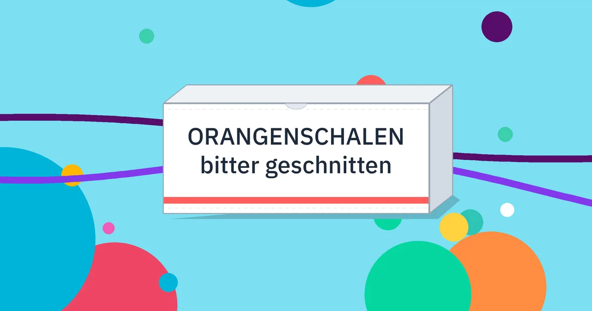 Symbolbild: Packung mit der Aufschrift ORANGENSCHALEN bitter geschnitten (PZN 14031719) – Verfügbarkeit und Bezug in Apotheken in Frankfurt am Main