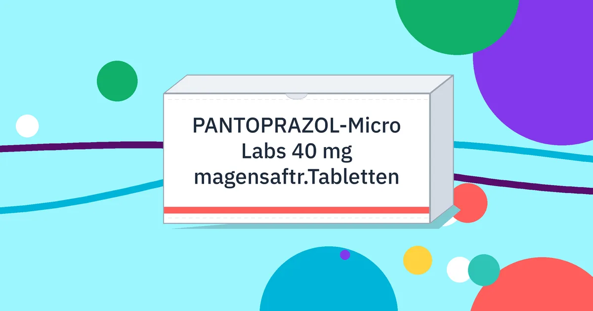 Symbolbild: Packung mit der Aufschrift PANTOPRAZOL-Micro Labs 40 mg magensaftr.Tabletten (PZN 10516710) – Verfügbarkeit und Bezug in Apotheken in Frankfurt am Main