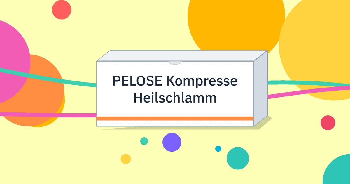 Symbolbild: Packung mit der Aufschrift PELOSE Kompresse Heilschlamm (PZN 04843623) – Verfügbarkeit und Bezug in Apotheken in Frankfurt am Main