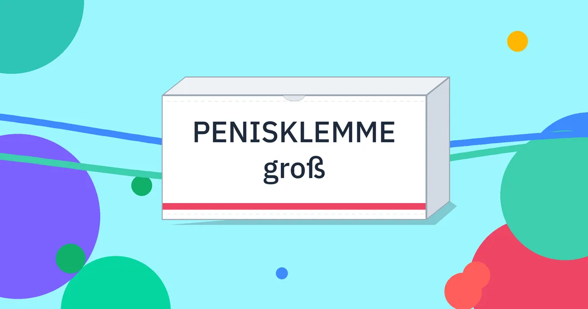 Symbolbild: Packung mit der Aufschrift PENISKLEMME groß (PZN 01966963) – Verfügbarkeit und Bezug in Apotheken in Frankfurt am Main