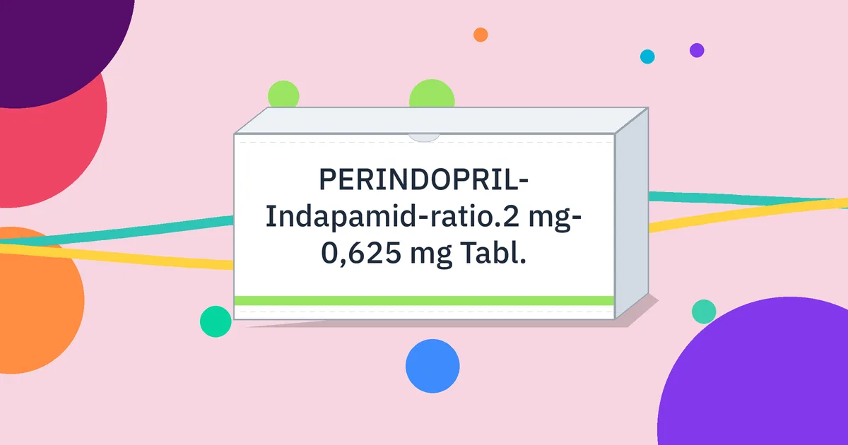 Symbolbild: Packung mit der Aufschrift PERINDOPRIL-Indapamid-ratio.2 mg-0,625 mg Tabl. (PZN 01249003) – Verfügbarkeit und Bezug in Apotheken in Frankfurt am Main
