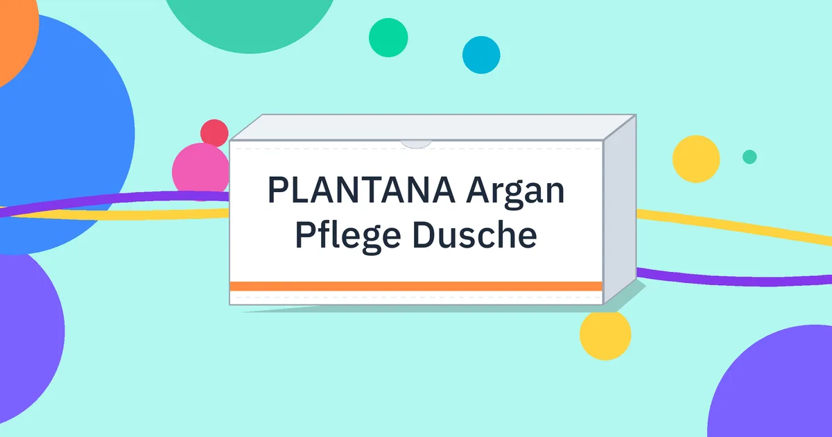 Symbolbild: Packung mit der Aufschrift PLANTANA Argan Pflege Dusche (PZN 17877782) – Verfügbarkeit und Bezug in Apotheken in Frankfurt am Main