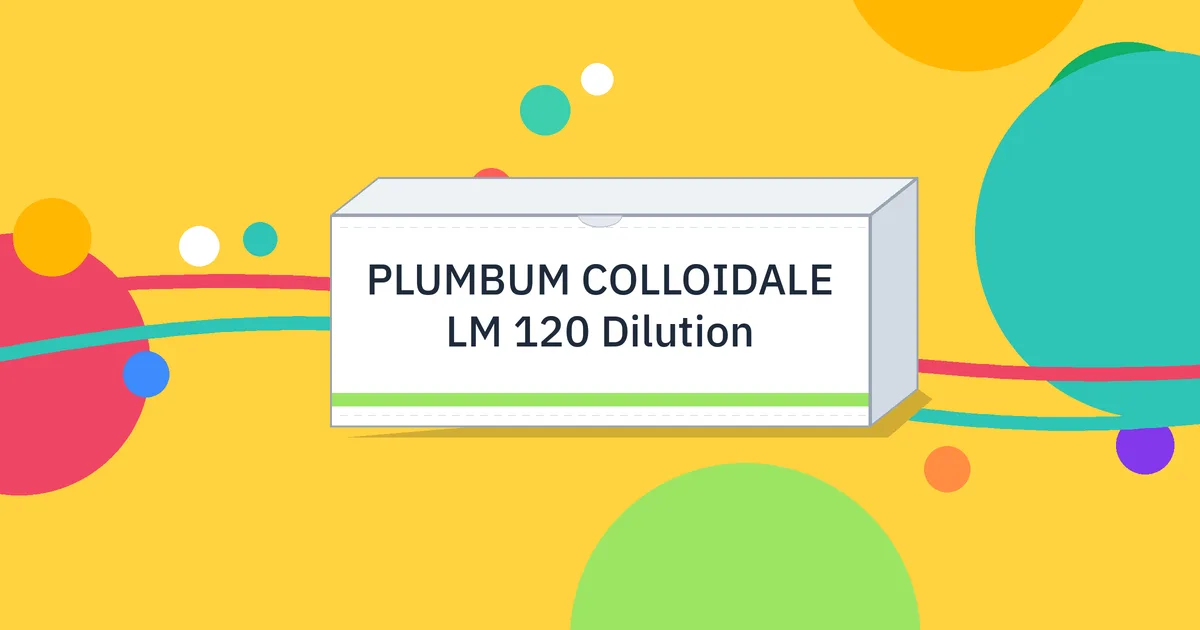 Symbolbild: Packung mit der Aufschrift PLUMBUM COLLOIDALE LM 120 Dilution (PZN 13040521) – Verfügbarkeit und Bezug in Apotheken in Frankfurt am Main
