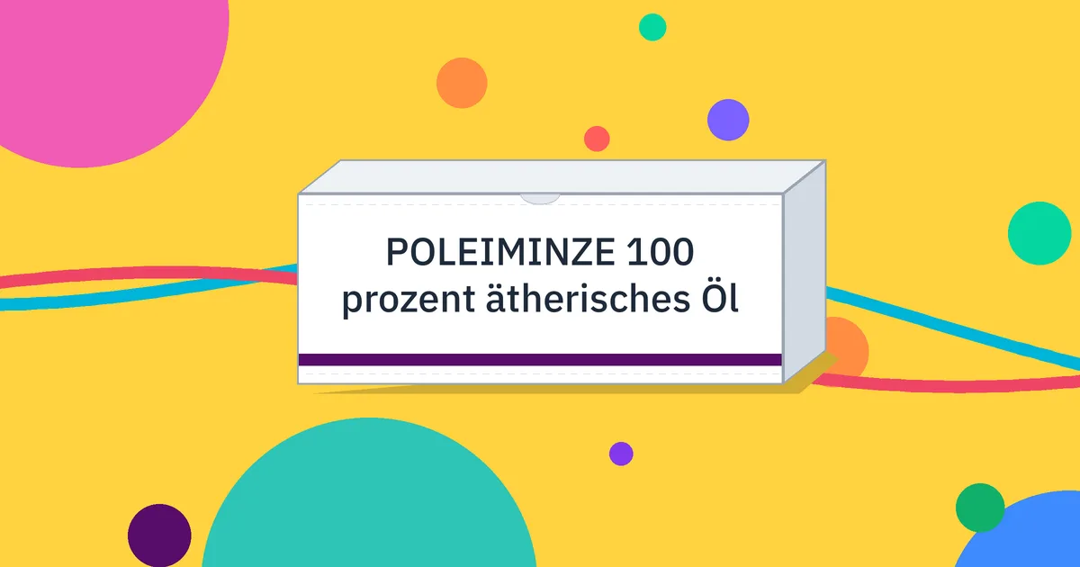 Symbolbild: Packung mit der Aufschrift POLEIMINZE 100 prozent ätherisches Öl (PZN 00668146) – Verfügbarkeit und Bezug in Apotheken in Frankfurt am Main