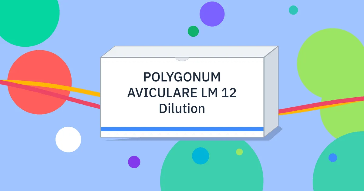Symbolbild: Packung mit der Aufschrift POLYGONUM AVICULARE LM 12 Dilution (PZN 13661944) – Verfügbarkeit und Bezug in Apotheken in Frankfurt am Main