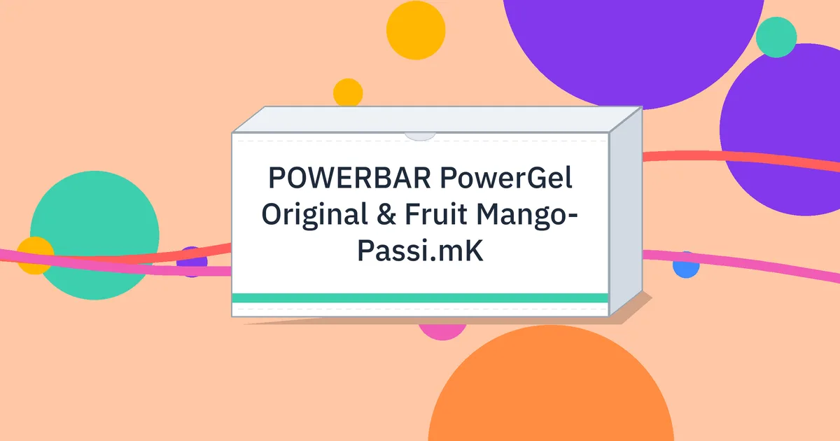 Symbolbild: Packung mit der Aufschrift POWERBAR PowerGel Original & Fruit Mango-Passi.mK (PZN 15531393) – Verfügbarkeit und Bezug in Apotheken in Frankfurt am Main