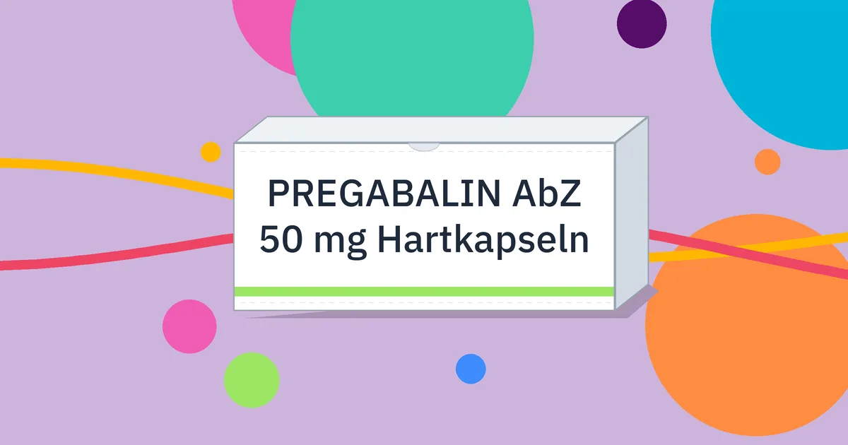 Symbolbild: Packung mit der Aufschrift PREGABALIN AbZ 50 mg Hartkapseln (PZN 10326932) – Verfügbarkeit und Bezug in Apotheken in Frankfurt am Main