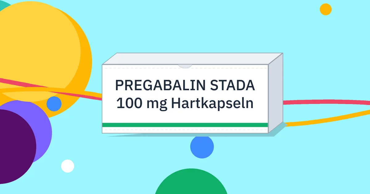 Symbolbild: Packung mit der Aufschrift PREGABALIN STADA 100 mg Hartkapseln (PZN 10780080) – Verfügbarkeit und Bezug in Apotheken in Frankfurt am Main