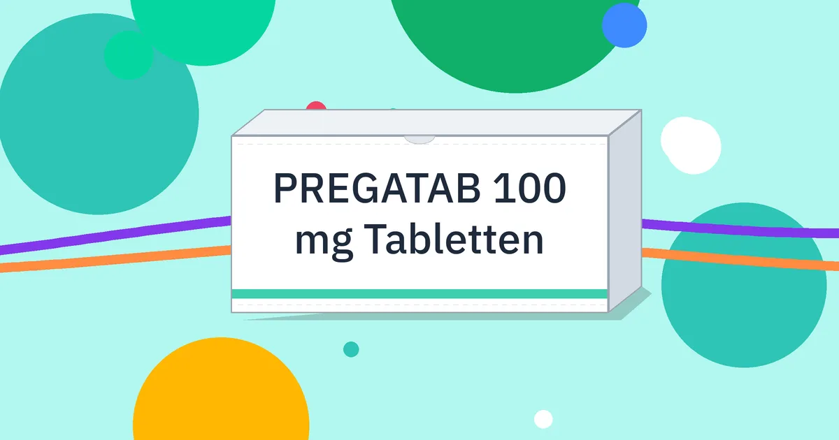 Symbolbild: Packung mit der Aufschrift PREGATAB 100 mg Tabletten (PZN 14135755) – Verfügbarkeit und Bezug in Apotheken in Frankfurt am Main
