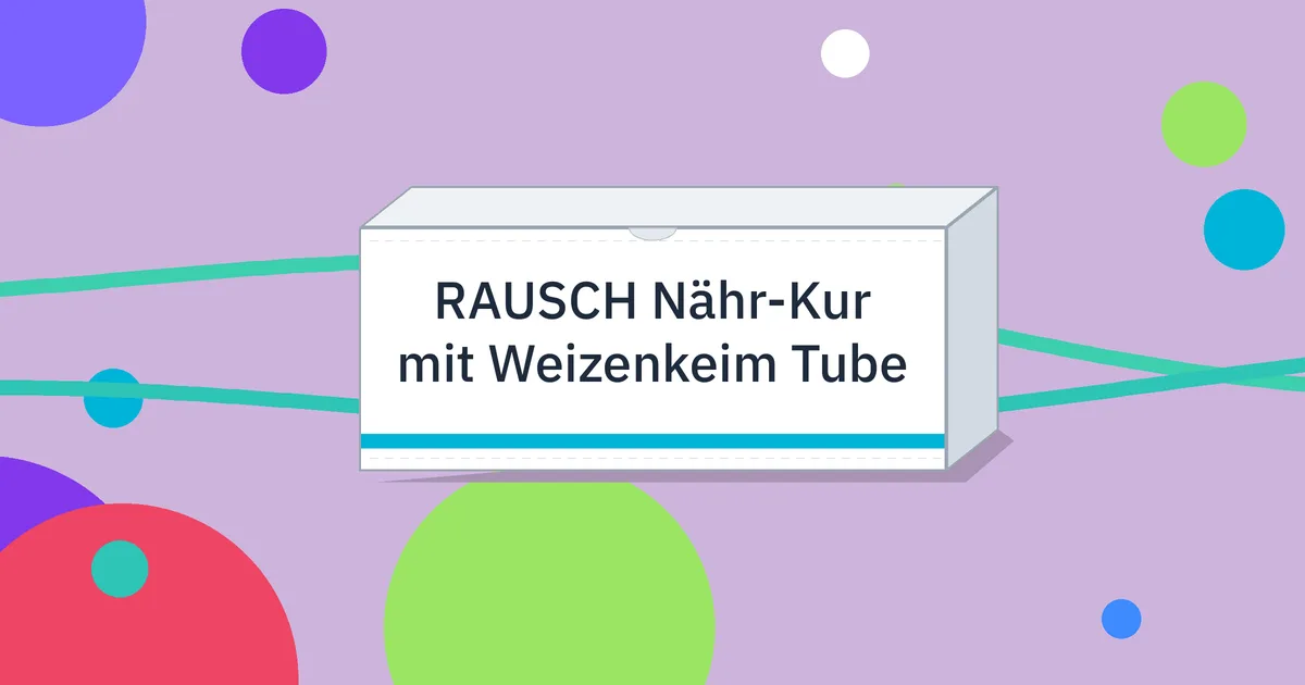 Symbolbild: Packung mit der Aufschrift RAUSCH Nähr-Kur mit Weizenkeim Tube (PZN 18742883) – Verfügbarkeit und Bezug in Apotheken in Frankfurt am Main