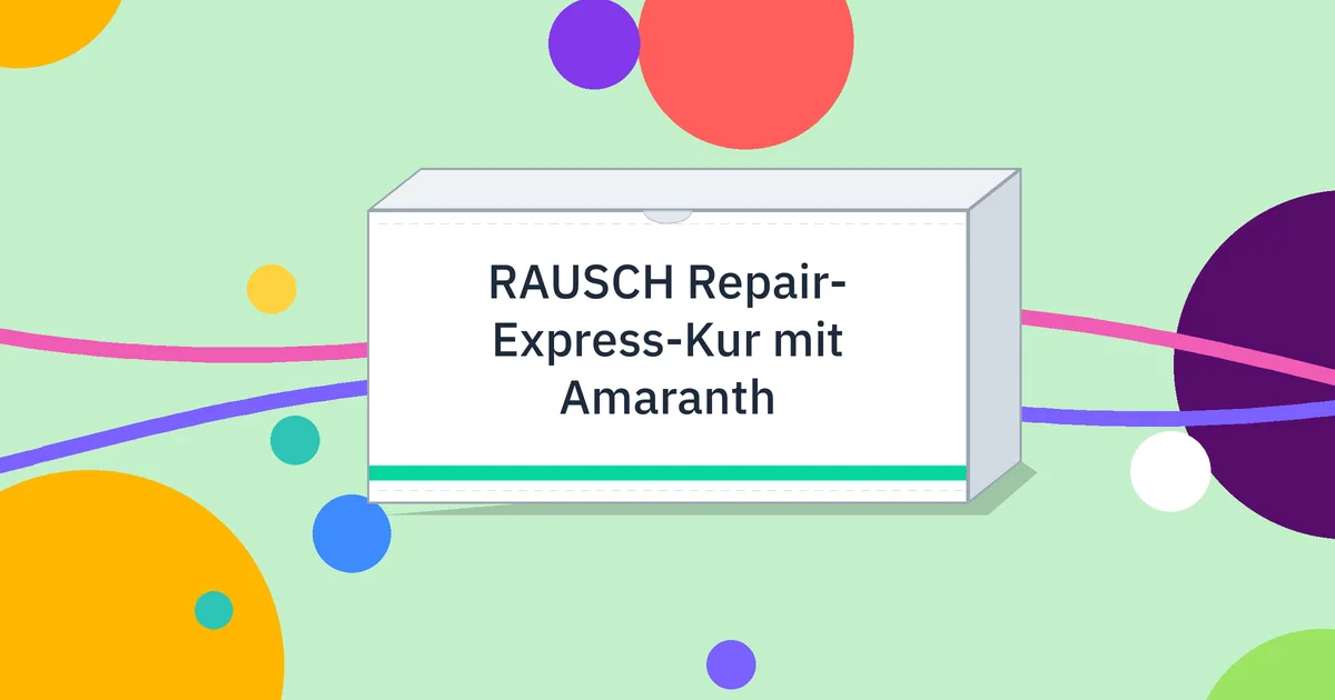 Symbolbild: Packung mit der Aufschrift RAUSCH Repair-Express-Kur mit Amaranth (PZN 19769163) – Verfügbarkeit und Bezug in Apotheken in Frankfurt am Main