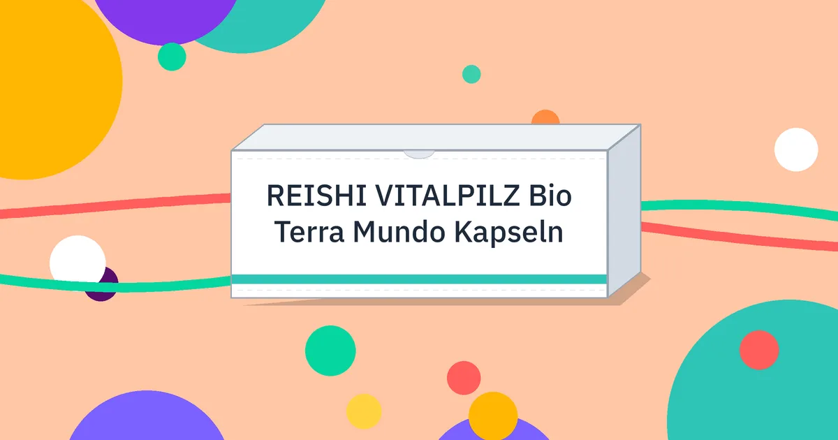 Symbolbild: Packung mit der Aufschrift REISHI VITALPILZ Bio Terra Mundo Kapseln (PZN 07591754) – Verfügbarkeit und Bezug in Apotheken in Frankfurt am Main