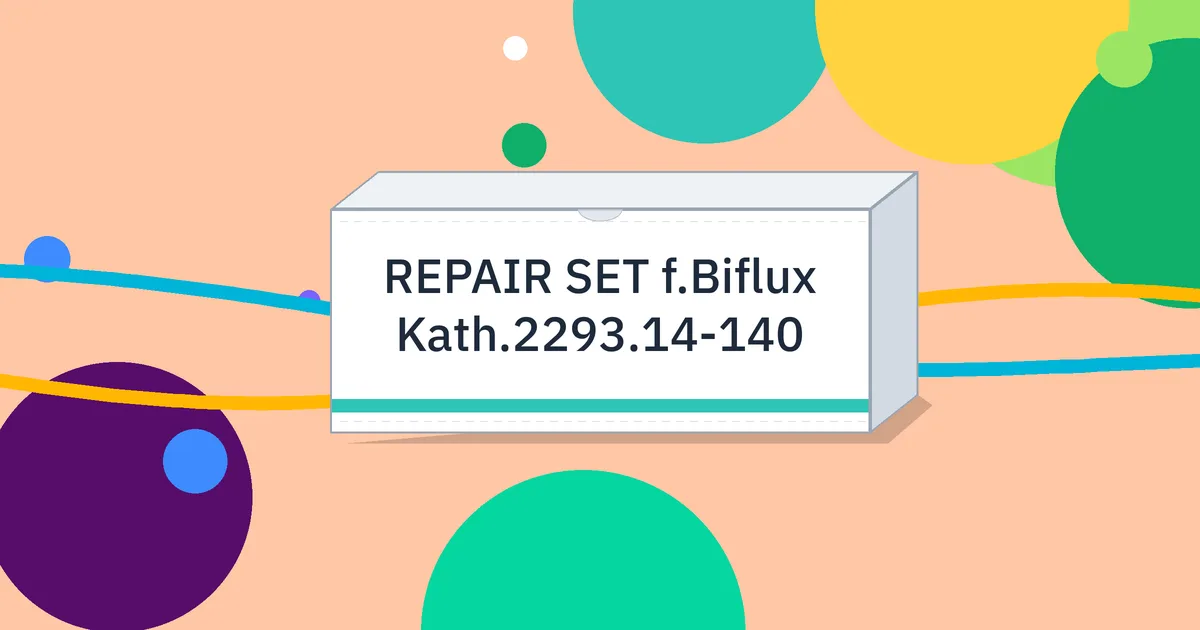 Symbolbild: Packung mit der Aufschrift REPAIR SET f.Biflux Kath.2293.14-140 (PZN 09398323) – Verfügbarkeit und Bezug in Apotheken in Frankfurt am Main