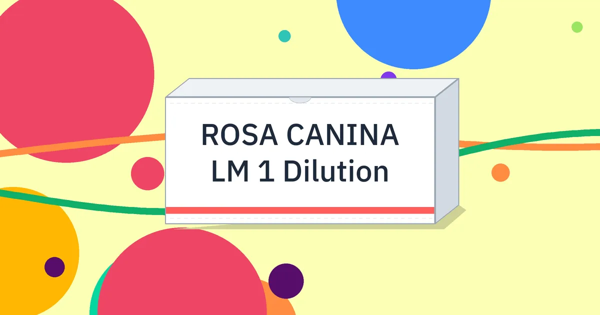 Symbolbild: Packung mit der Aufschrift ROSA CANINA LM 1 Dilution (PZN 13055221) – Verfügbarkeit und Bezug in Apotheken in Frankfurt am Main