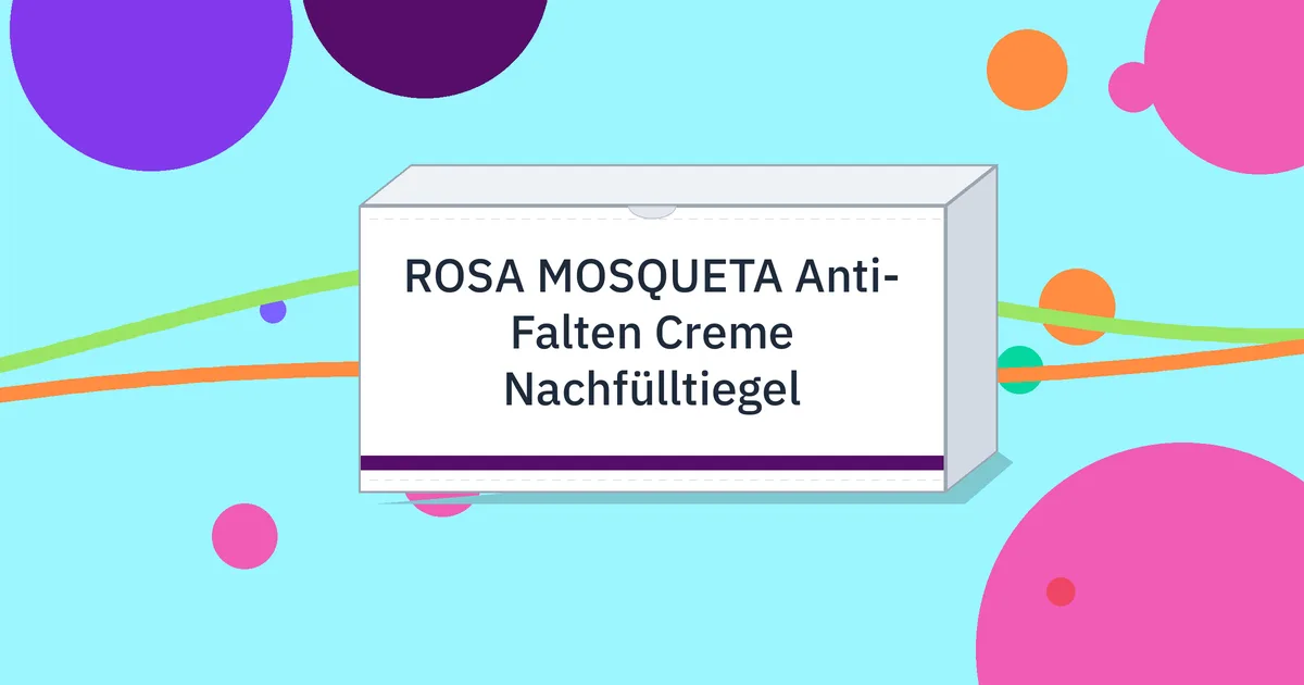 Symbolbild: Packung mit der Aufschrift ROSA MOSQUETA Anti-Falten Creme Nachfülltiegel (PZN 18908160) – Verfügbarkeit und Bezug in Apotheken in Frankfurt am Main