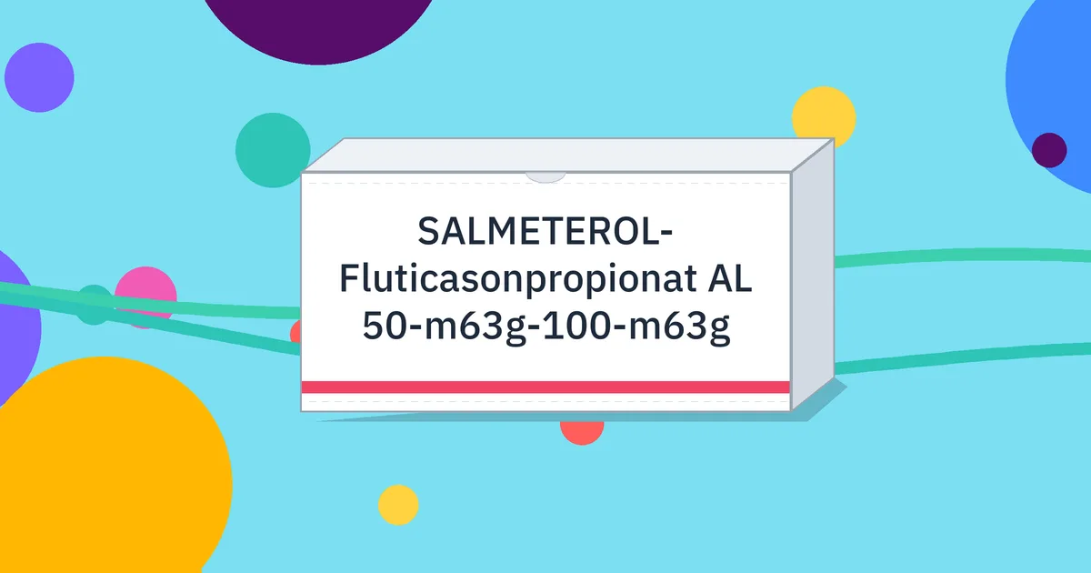 Symbolbild: Packung mit der Aufschrift SALMETEROL-Fluticasonpropionat AL 50-m63g-100-m63g (PZN 16785612) – Verfügbarkeit und Bezug in Apotheken in Frankfurt am Main