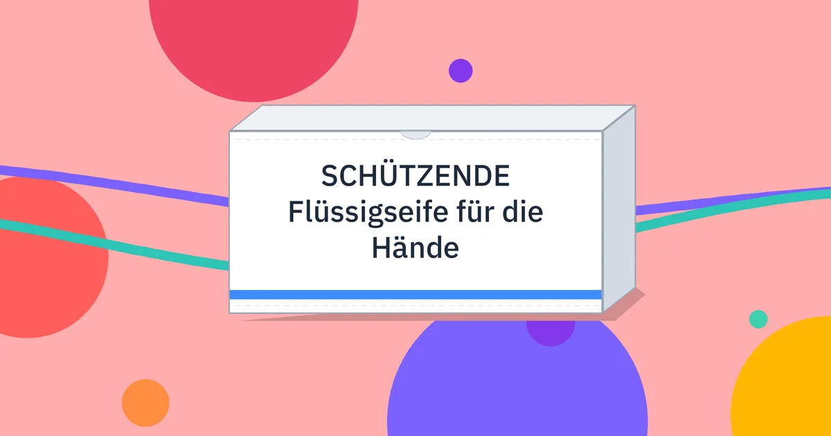 Symbolbild: Packung mit der Aufschrift SCHÜTZENDE Flüssigseife für die Hände (PZN 18081631) – Verfügbarkeit und Bezug in Apotheken in Frankfurt am Main