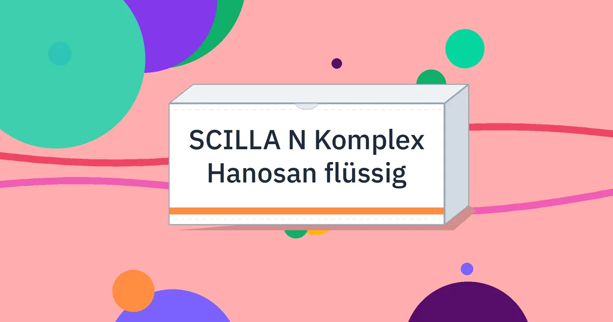Symbolbild: Packung mit der Aufschrift SCILLA N Komplex Hanosan flüssig (PZN 01008021) – Verfügbarkeit und Bezug in Apotheken in Frankfurt am Main