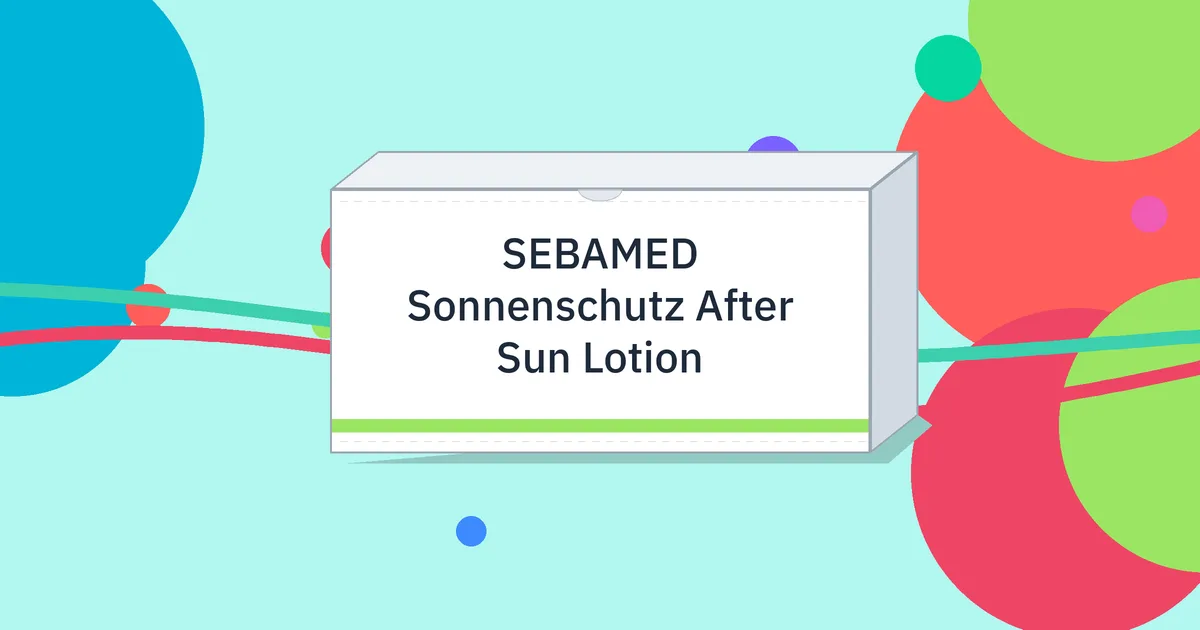 Symbolbild: Packung mit der Aufschrift SEBAMED Sonnenschutz After Sun Lotion (PZN 14347569) – Verfügbarkeit und Bezug in Apotheken in Frankfurt am Main