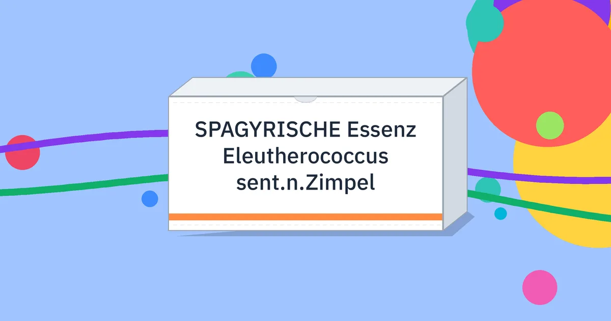 Symbolbild: Packung mit der Aufschrift SPAGYRISCHE Essenz Eleutherococcus sent.n.Zimpel (PZN 00916420) – Verfügbarkeit und Bezug in Apotheken in Frankfurt am Main