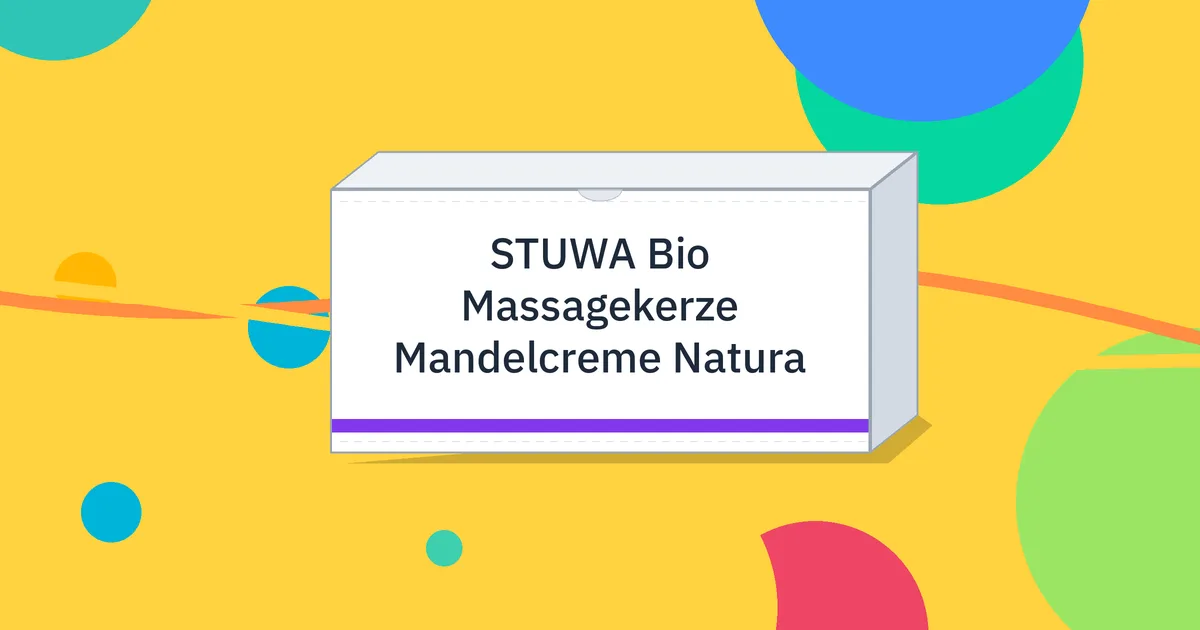 Symbolbild: Packung mit der Aufschrift STUWA Bio Massagekerze Mandelcreme Natura (PZN 15878091) – Verfügbarkeit und Bezug in Apotheken in Frankfurt am Main