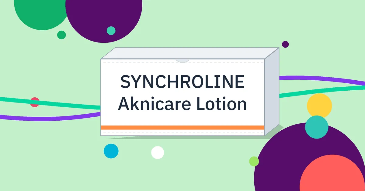 Symbolbild: Packung mit der Aufschrift SYNCHROLINE Aknicare Lotion (PZN 02244019) – Verfügbarkeit und Bezug in Apotheken in Frankfurt am Main
