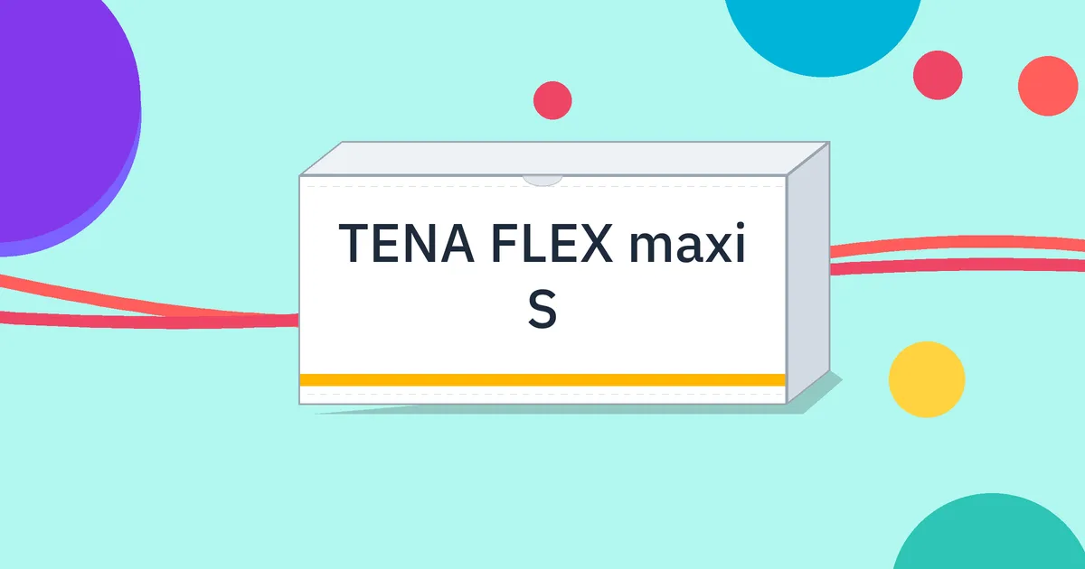 Symbolbild: Packung mit der Aufschrift TENA FLEX maxi S (PZN 03518217) – Verfügbarkeit und Bezug in Apotheken in Frankfurt am Main