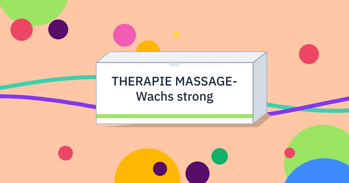 Symbolbild: Packung mit der Aufschrift THERAPIE MASSAGE-Wachs strong (PZN 10797896) – Verfügbarkeit und Bezug in Apotheken in Frankfurt am Main