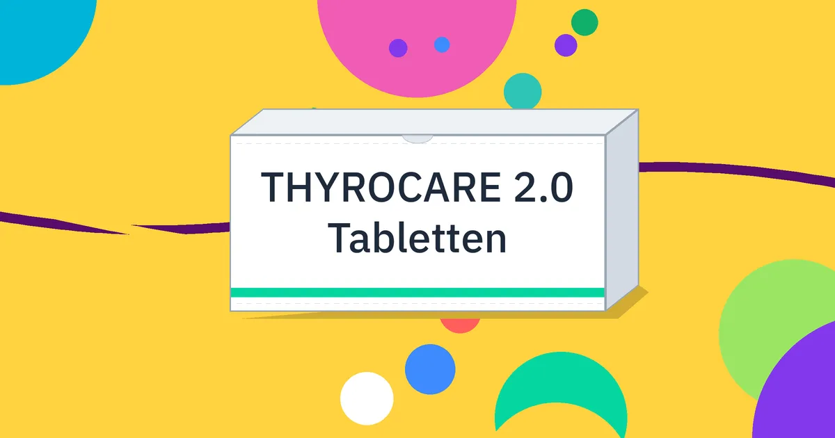 Symbolbild: Packung mit der Aufschrift THYROCARE 2.0 Tabletten (PZN 16708540) – Verfügbarkeit und Bezug in Apotheken in Frankfurt am Main