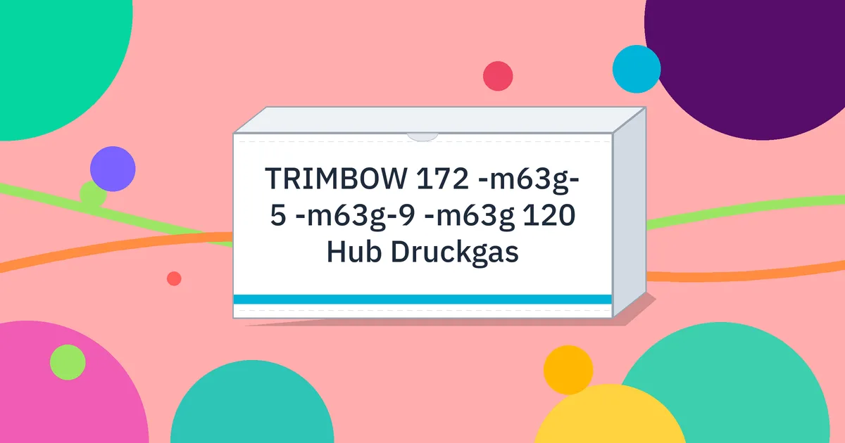 Symbolbild: Packung mit der Aufschrift TRIMBOW 172 -m63g-5 -m63g-9 -m63g 120 Hub Druckgas (PZN 19119784) – Verfügbarkeit und Bezug in Apotheken in Frankfurt am Main